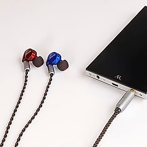 okcsc MMCX Cable Replacement Upgrade Cable for Shure SE215 SE315 SE425 SE535 SE535LTD SE846 AONIC3 AONIC4,8 Core OFC Audio Cable MMCX Connector Cable for Stock 4 Feet Length with 3.5mm Plug