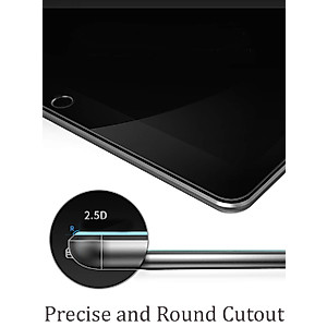 Pokanic - Compatible with iPad 8 (2020) 7 (2019) Generation 10.2 Inch Screen Protectors, Pencil HD Tempered Glass 9H Films, Anti-Scratch Anti-Fingerprint Easy Install 8th 7th (2 Pack)