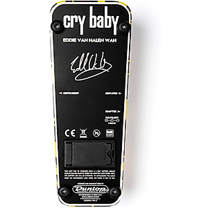 Briskdrop Dunlop EVH95 Signature Wah Pedal Bundle with 2 Instrument Cables, 2 Patch Cables and Dunlop Pick Pack, Yellow,Blue, EVH95-2x2