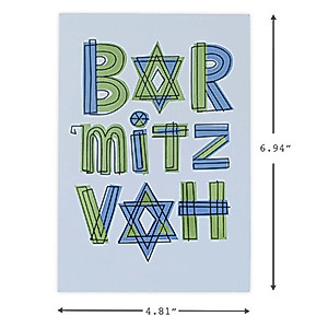 Hallmark Tree of Life Bat Mitzvah and Bar Mitzvah Boxed Cards Assortment (Bat and Bar Mitzvah Congratulations, 12 Greeting Cards and Envelopes)