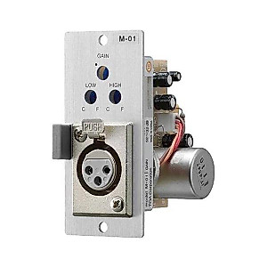 TOA Electronics Microphone Input Module with 3-Pin XLR Female Connector for 900 Series Amplifiers, 600 Ohms Impedance, 25Hz - 20kHz Frequency Response