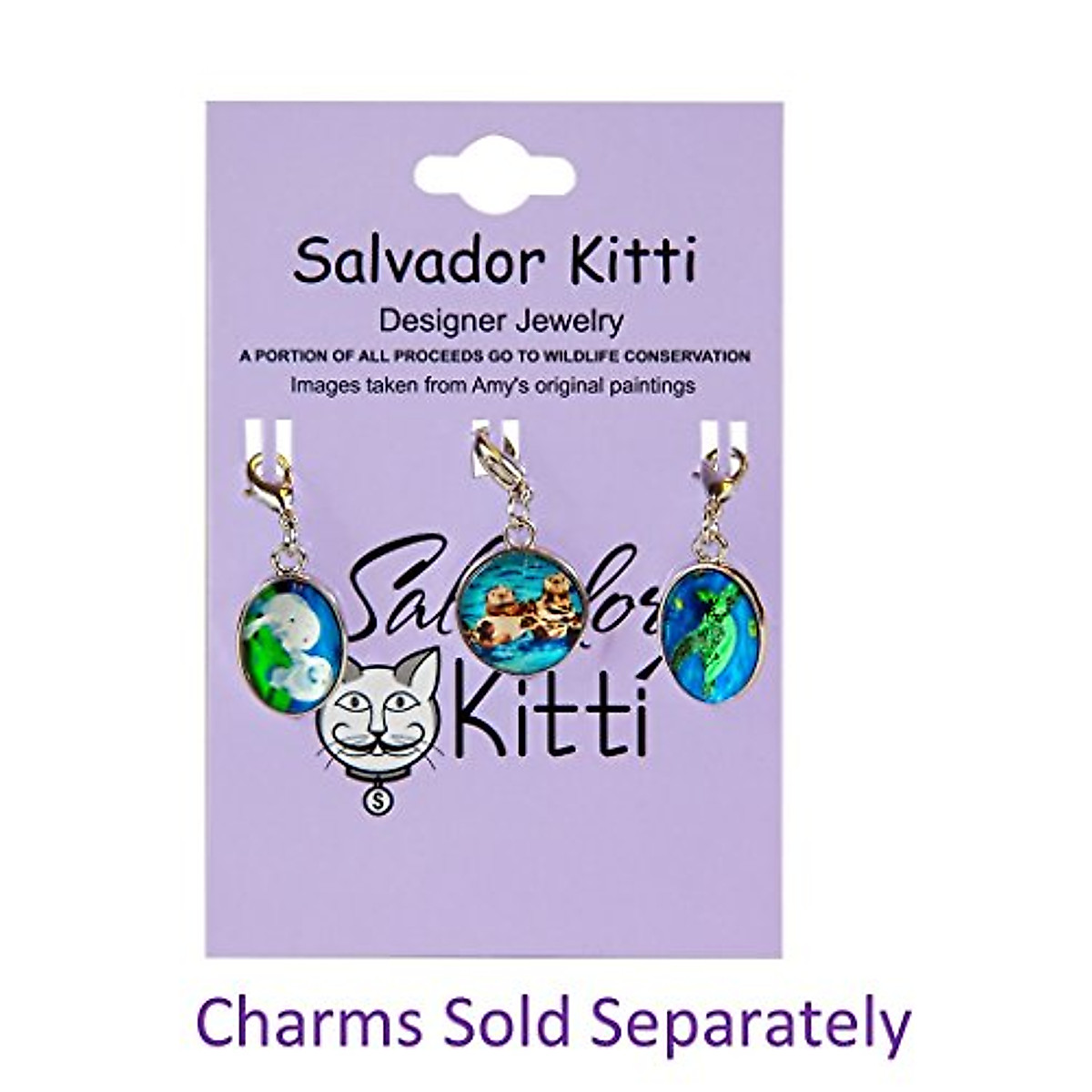 Salvador Kitti Small Pencil Bag (Sea Otters - Best Friends)