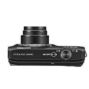 Nikon COOLPIX S6300 16 MP Digital Camera with 10x Zoom NIKKOR Glass Lens and Full HD 1080p Video (Black)