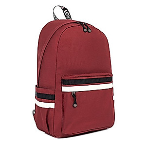 Leaper Laptop Backpack Girls Travel Bag School Backpack Daypack 15.6-Inch Red