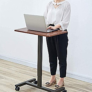 MObyat Lectern Podium Stand,Podium Laptop Computer Mobile Desk Cart Height-Adjustable Portable Presentation Podium Church Lecture Stand Brown Presentation Lectern
