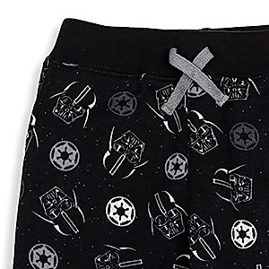 STAR WARS Darth Vader Little Boys Fleece 2 Pack Jogger Pants Black/Grey 6