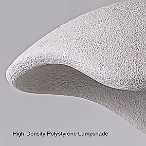 JUTHTBO 11.8in Pendant Light Fixtures，Modern Japanese Lamp for Room Lighting in Resin Materials，Concrete Pendant Light，Wabi-sabi Pendant Lights，lamparas colgantes for Dining Room