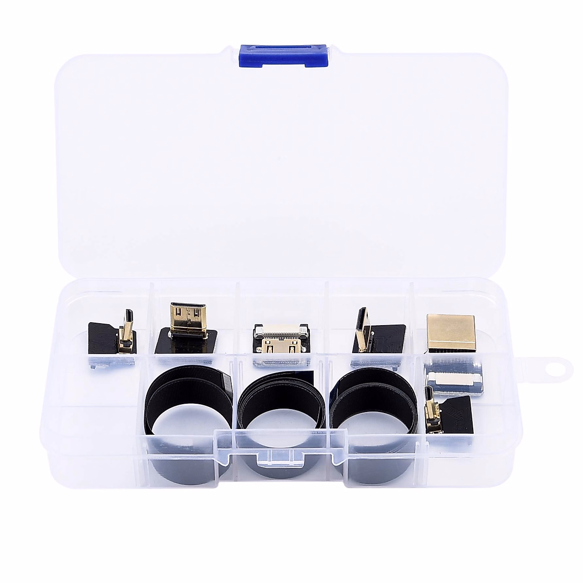 FPVKing FPV for HDMI-compatible Flat Ribbon Cable with Standard, Mini and Micro Connectors Bundle Set for Multicopter Aerial Photography