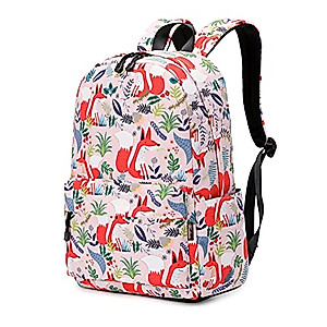 Wadirum Stylish Women Backpack Purse Cute Girl Laptop Schoolbag Fox
