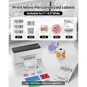 Memoqueen Shipping Label Printer 4X6 - Bluetooth Thermal Label Printer for Small Business and Shipping Packages