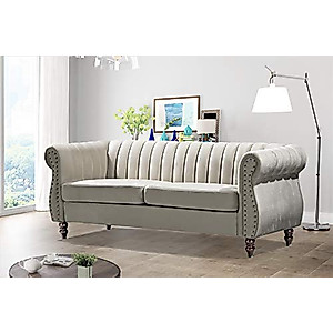 US Pride Furniture S5649-SF Sofas, Cream