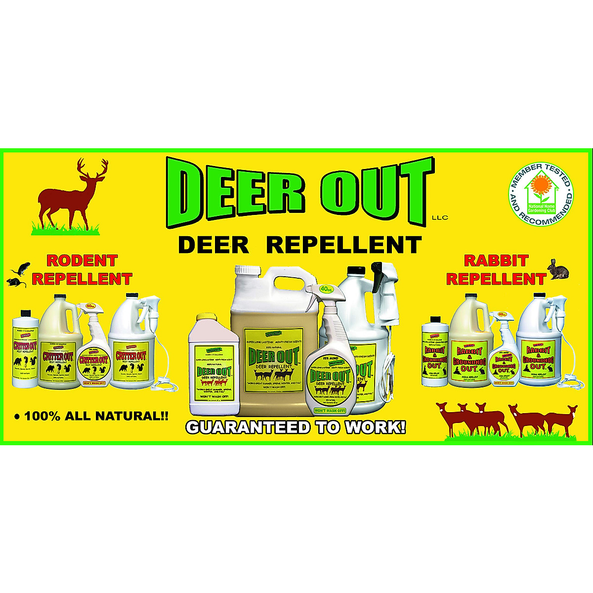 Rabbit & Groundhog Repellent: Rabbit Out 48oz Ready-to-Use