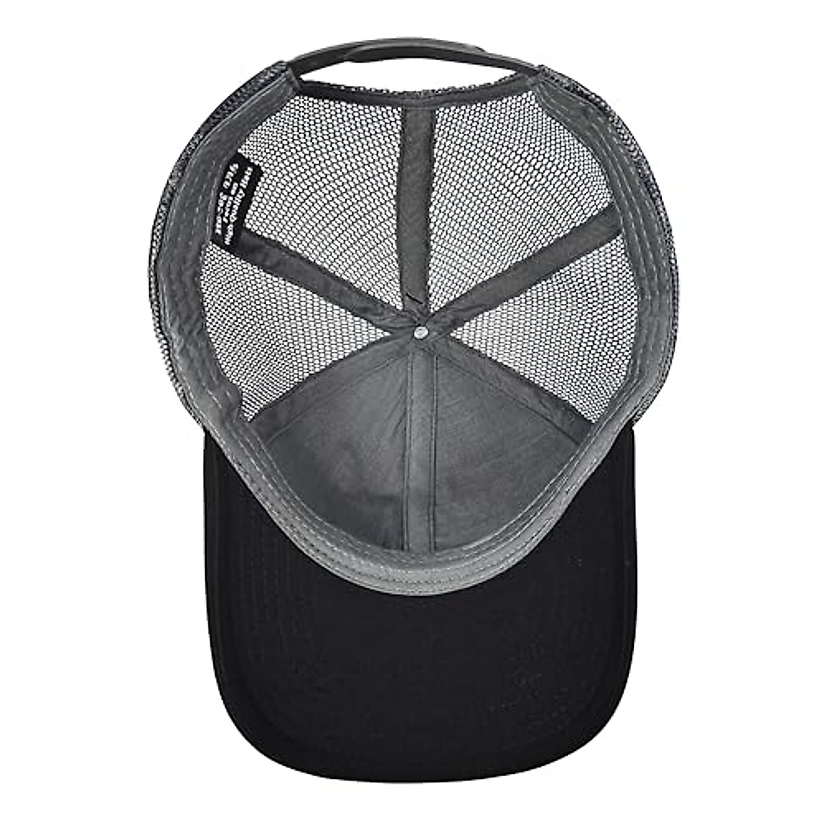 Fishing Gifts for Men Women, Funny Fish Flag Trucker Hat for Fisherman Unique Stuff,Black