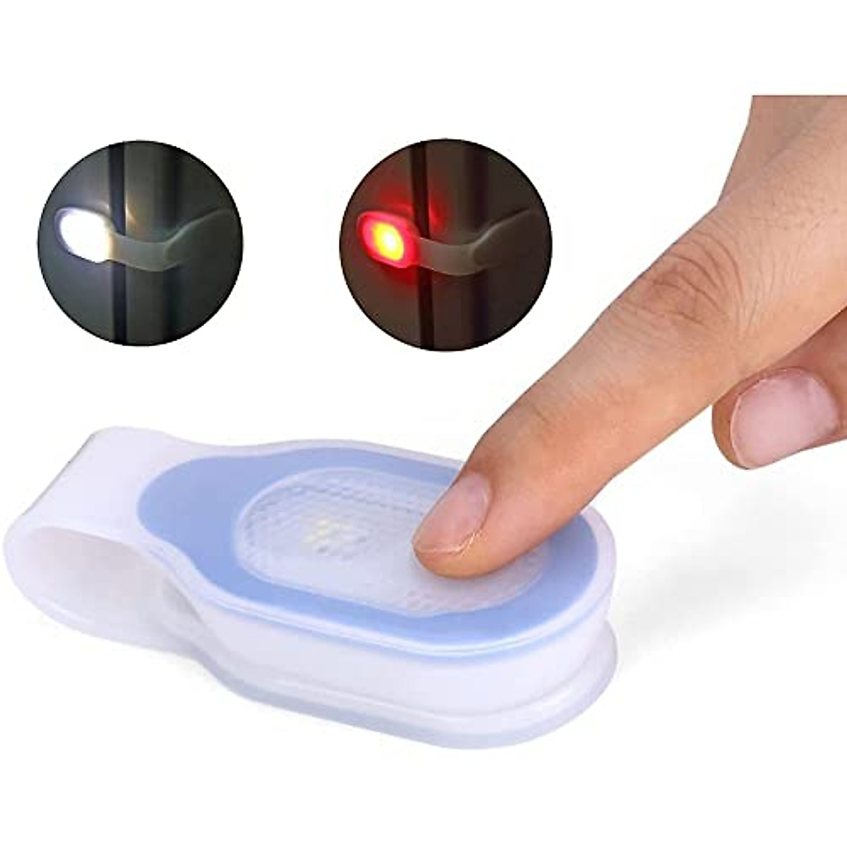 Alonefire PL500 Nursing Night Light Clip on Flashlight USB Rechargeable Magnetic Nursing Light 3 Modes for Nurses Night Shift Nurse Essentials, Shirt, Badge with Keychain Light,Built-in Battery (Blue)