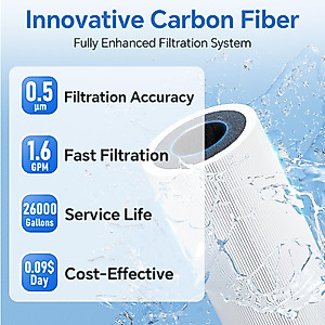 Stokk UC50 Under Sink Water Filter, Reduces Lead, Chlorine, Bad Taste & Odor, 26000 Gallons Under Counter Water Filter Systems Direct Connect to Kitchen Faucet, NSF/ANSI 372& 42& 53