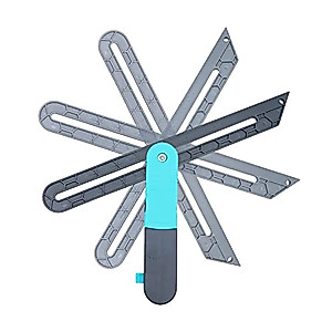 Angular Bevel Gauge with Marking Gauge Function Adjustable Angle Ruler with Lock Practical Aid for Laying Floors and Building Furniture Lock Angle Measure Tool