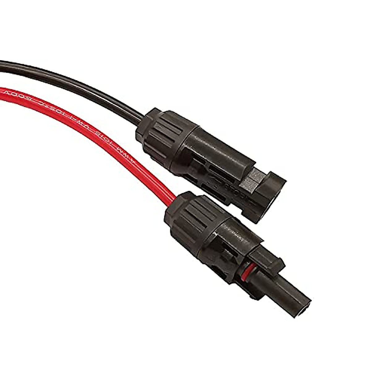OUOU SAE Connectors Adapter 10AWG Solar to SAE Adapter Cable with 1pcs SAE to SAE Polarity Reverse Connectors -1M/3.3FT (Black+Red)