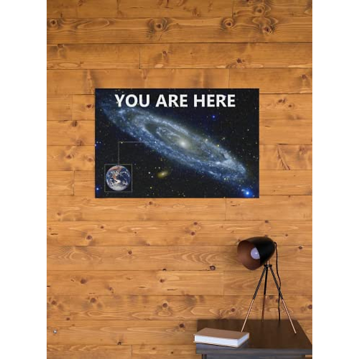 You are Here Galaxy Cool Solar System Human Earth Location Classroom Decorations NASA Milky Way Posters Science Room Kids Toddlers Teens Educational Astronomy Cool Wall Decor Art Print Poster 36x24