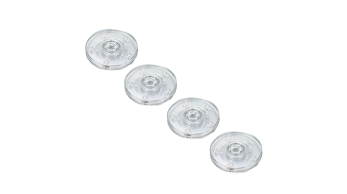 Clear Lazy Susan Turntable Organizers - 4 Pack for Home