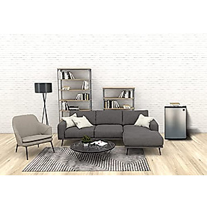 RCA 465 RFR441/RFR465 RFR441 Compact Fridge, 4.5 Cubic Feet, Stainless Steel