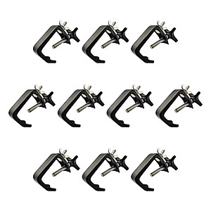 BORYLI 10 Pack Standard 6" C-Clamps DJ Truss Light Mounting for 44 Lbs Capacity