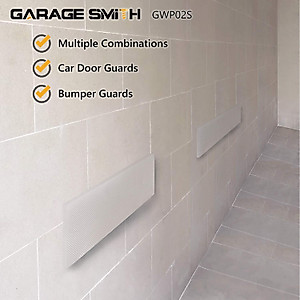 AMPULLA Garage Smith GWP02S Garage Wall Protector Car Door Protectors, Designed in Germany (2-Pack)