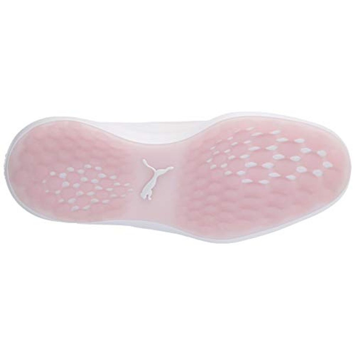 PUMA Women's Ignite Fasten8 Golf Shoe, White Silver-Pink Lady, 10