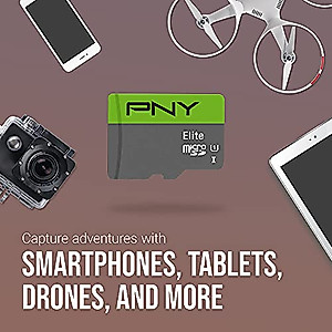 PNY 16GB Elite Class 10 U1 microSDHC Flash Memory Card 5-Pack - 85MB/s, Class 10, U1, Full HD, UHS-I, Micro SD