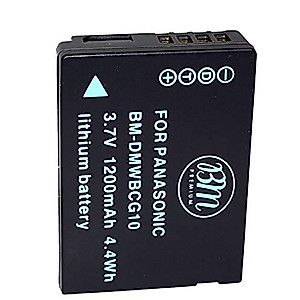 BM DMW-BCG10 Battery and Charger for Panasonic Lumix DMC-3D1, SZ8, TZ6, TZ7, TZ8, TZ10, TZ18, TZ19, TZ20, TZ25, TZ30, TZ35, ZR1 ZR3 ZS1, ZS3 ZS5 ZS6 ZS7 ZS8 ZS9 ZS10 ZS15 DMC-ZS19 ZS20, ZS25, ZX1 ZX3