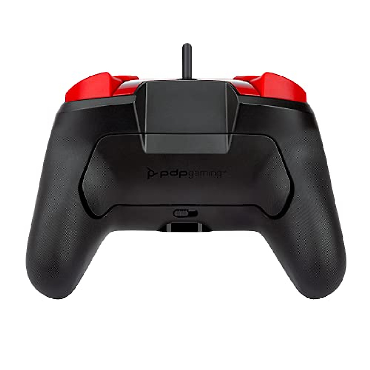 PDP REMATCH Enhanced Wired Power Nintendo Switch Pro Controller, Officially Licensed Switch Lite/OLED Compatible Gamepad, Customizable Programmable Buttons, Super Mario Power Pose (Red & Blue)
