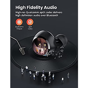 Gsoemon Bluetooth Earbuds, Wireless Earbuds Qualcomm aptX Lightweight Mini Earphones, IPX8 Waterproof Wireless Headphones for Kids Woman in-Ear Bass Stereo Headphones 36 Hours Playtime