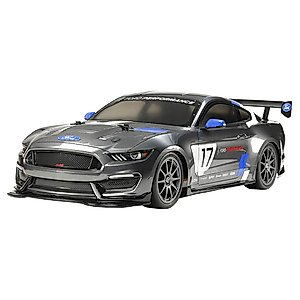 Tamiya 58664 1/10 RC Ford Mustang GT4 Race Car Kit, with TT-02 Chassis