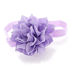 My Lello Baby Petal Flower Headbands Mixed Colors 2-Pack (Light Lavender/Purple)