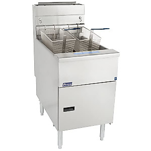 Pitco SG18-S 75 lb. Stainless Steel Floor Fryer (SG18-S 75 lb)