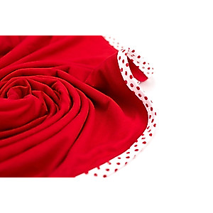 360° Modern Nursing Breastfeeding Cover & Car Seat Canopy – Luxurious Soft Organic Bamboo (Red) by Aria Claire