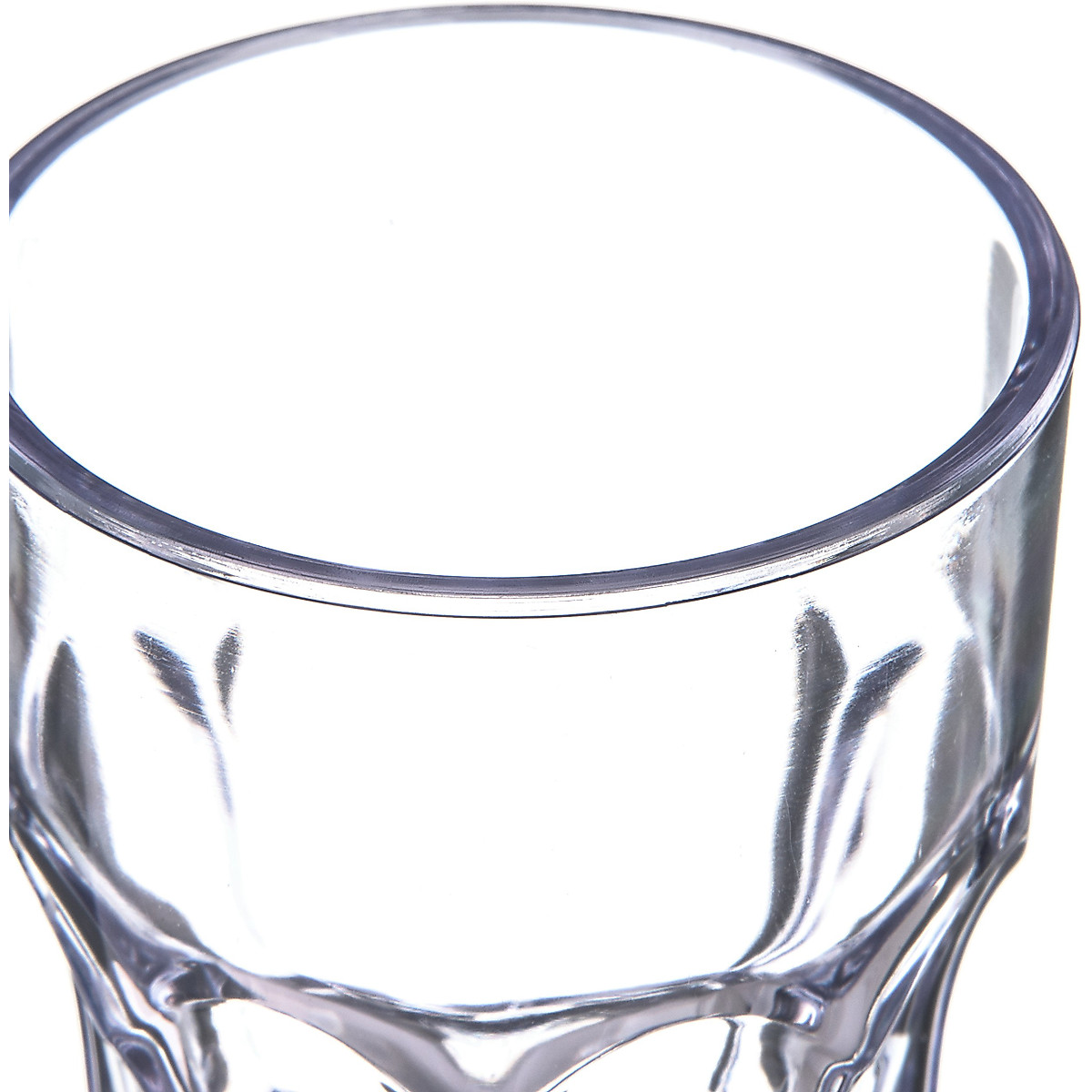 Carlisle FoodService Products Louis Clear Tumbler Short Glass for Restaurants, Catering, Kitchens, Plastic, 6 Ounces, Clear