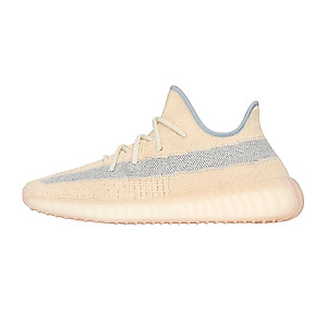 adidas Mens Yeezy Boost 350 V2 Linen Linen/Linen/Grey Woven Size 8.5