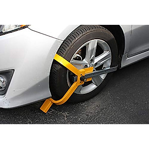 9TRADING Wheel Lock Clamp Boot Tire Claw Trailer Auto Car Truck Anti-Theft Towing Boot