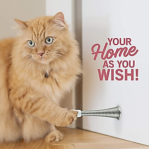 Jack N’ Drill 3” Spring Door Stopper Special Edition Satin Nickel 15pcs Value Pack (12pcs White + 3pcs Clear Tips) Bendable Spring and Heavy Duty Rustproof Door Stop, 100% Safe for Children and Pets