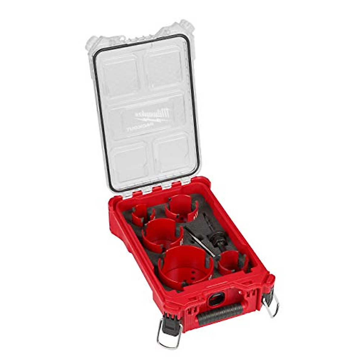 Milwaukee 49-56-9295 BIG HAWG Carbide Hole Saw (2-1/8, 2-9/16, 3, 3-5/8, 4-5/8 Inches) Kit (9-Piece) with PACKOUT Case