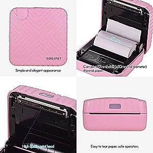 XXXDXDP Mini Printer, 58mm Portable Barcode SD 203Dpi Photo Pocket Mobile Thermal Printer (Color : D)