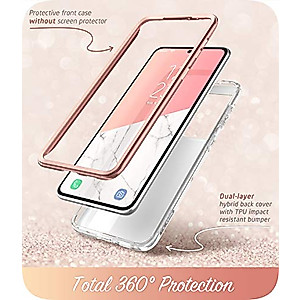 i-Blason Cosmo Series for Samsung Galaxy S21 Ultra 5G Case, Slim Stylish Protective Case Without Screen Protector (Marble)