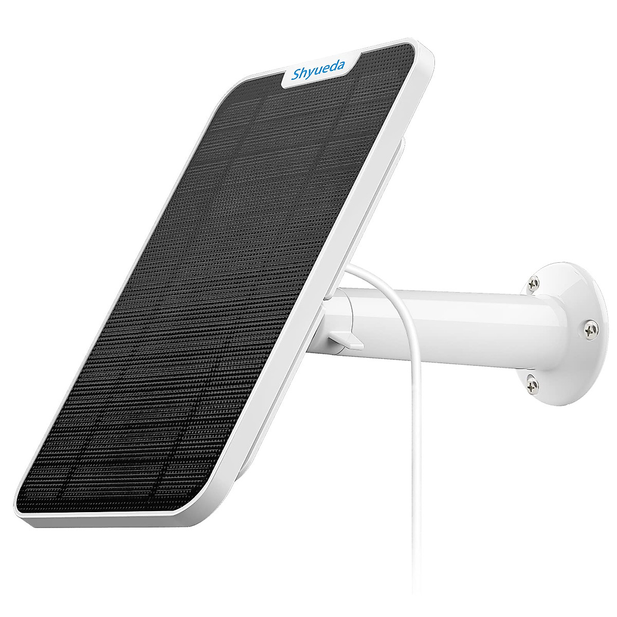 Solar Panel Charging Compatible with Blink New Outdoor/Outdoor(3rd Gen) /XT XT2 Camera, with 13.1ft Waterproof Charging Cable, IP65 Weatherproof,Includes Secure Wall Mount(White)