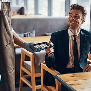 AVLA 20 Pack Check Holders, Black Plastic Tip Trays, Restaurant Check Presenters, Guest Receipt Holder Tray for Bars, Hotels, Dining, Catering Business, Cash, Credit Cards, Bills, Waitress Tip Tray