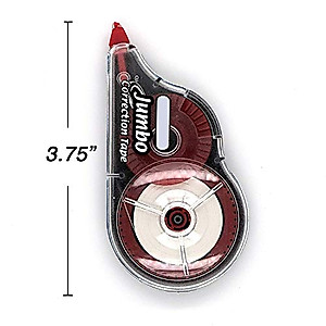 RSVP Pens Colored Ballpoint Pens Medium Point, Color Pens, 8 Pack and a Jumbo Correction Tape Whiteout