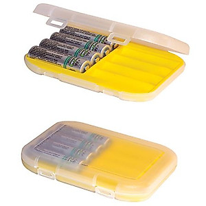 Malamute Rugged AA Battery Storage Case - Holds 8, Traction Feet, Made in the USA