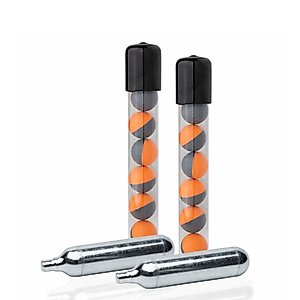 SABRE Home Defense Pepper Ball Launcher Refill Kit 14 Red Pepper Powder Balls and 2 C02 Cartridges