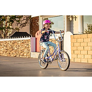 Schwinn Fair Lady Cruiser Bike, 20-Inch Wheels, Purple