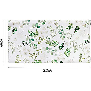 3PC Baby Changing Mat Cover Unisex Soft Changing Pad Cover Nappy Changing Travel Station Cover Fit for Any Standard Crib Changing Mat, Removable-32"x16"x4" （Just Cover）