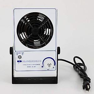 Ionizing Air Blower Fan Ion Anti-Static Elimination Ionizer Commercial Machine Eliminator 45~110CFM 0.25A 3kg 110V/60Hz